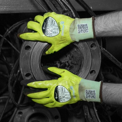 Polyco GIOKX Grip It Oil Cut Level E Work Safety Gloves